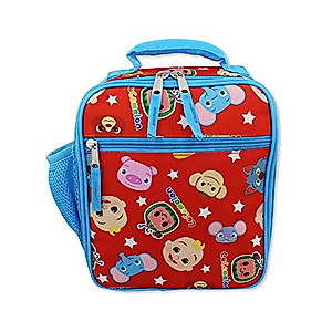 Cocomelon Boys Girls Soft Insulated School Lunch Box (Red, One Size)