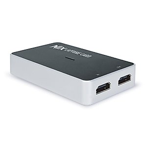 Plugable HDMI Video Capture Card, USB 3.0 or USB C, Record, Stream and Go Live with DSLR, 1080P 60FPS with HDMI Pass Through - Compatible with Windows, Mac OS, Linux, OBS Streaming