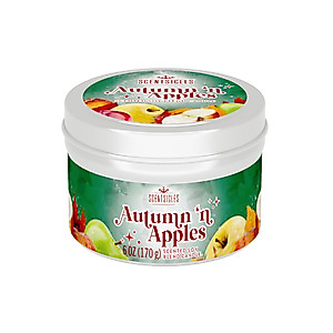 Scentsicles, Autumn n Apples,6 Oz Soy Blend Candle, 25 Hour Burn Time