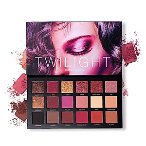 UCANBE Professional 18 Colors Eyeshadow Makeup Palette, High Pigmented 10 Matte + 7 Shimmer + 1 Metallic Glitter, Velvety Creamy Blendable Long Lasting Eye Shadow Pallets Makeup Set Kit