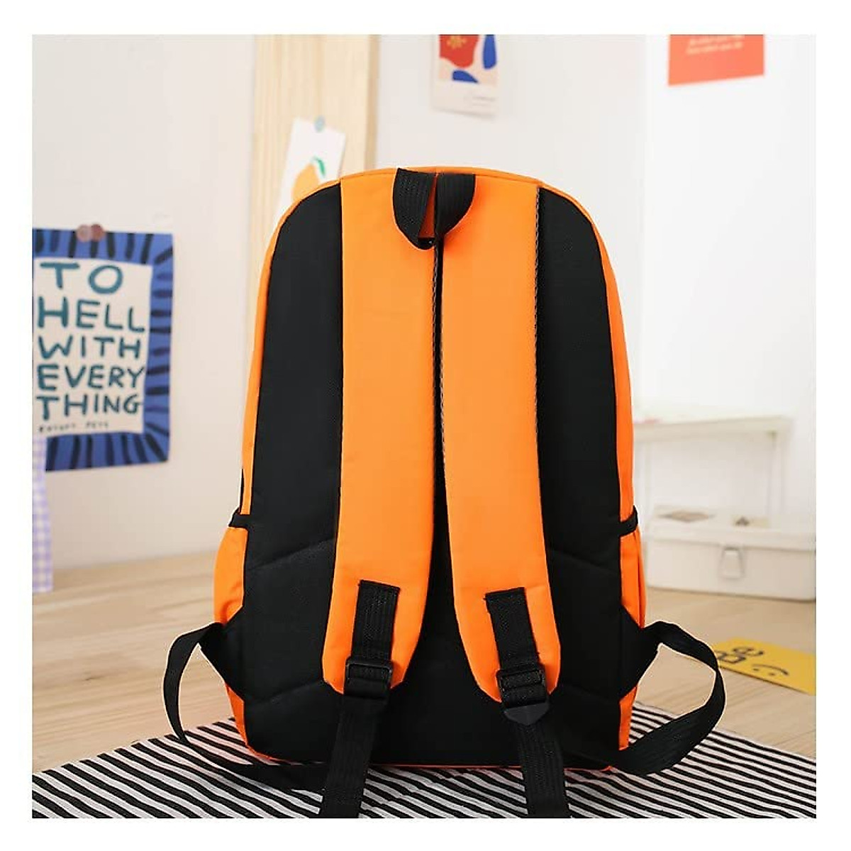 SLDYLQ Anime Chainsaw Man Pochita Boys Girls Backpack, Cosplay Shoulder Bag Laptop Bag Student Backpack Travel Bag Cosmetic Bag (1)