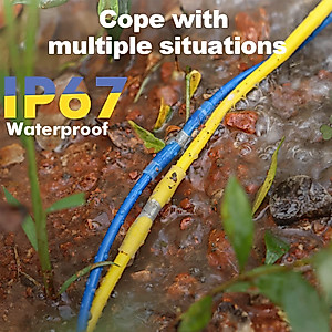 330PCS Solder Seal Wire Connectors-haisstronica Marine Grade - Heat Shrink Butt Connectors-Self Solder for Electrical,Stereo(30Yellow 80White 110Red 110Blue)