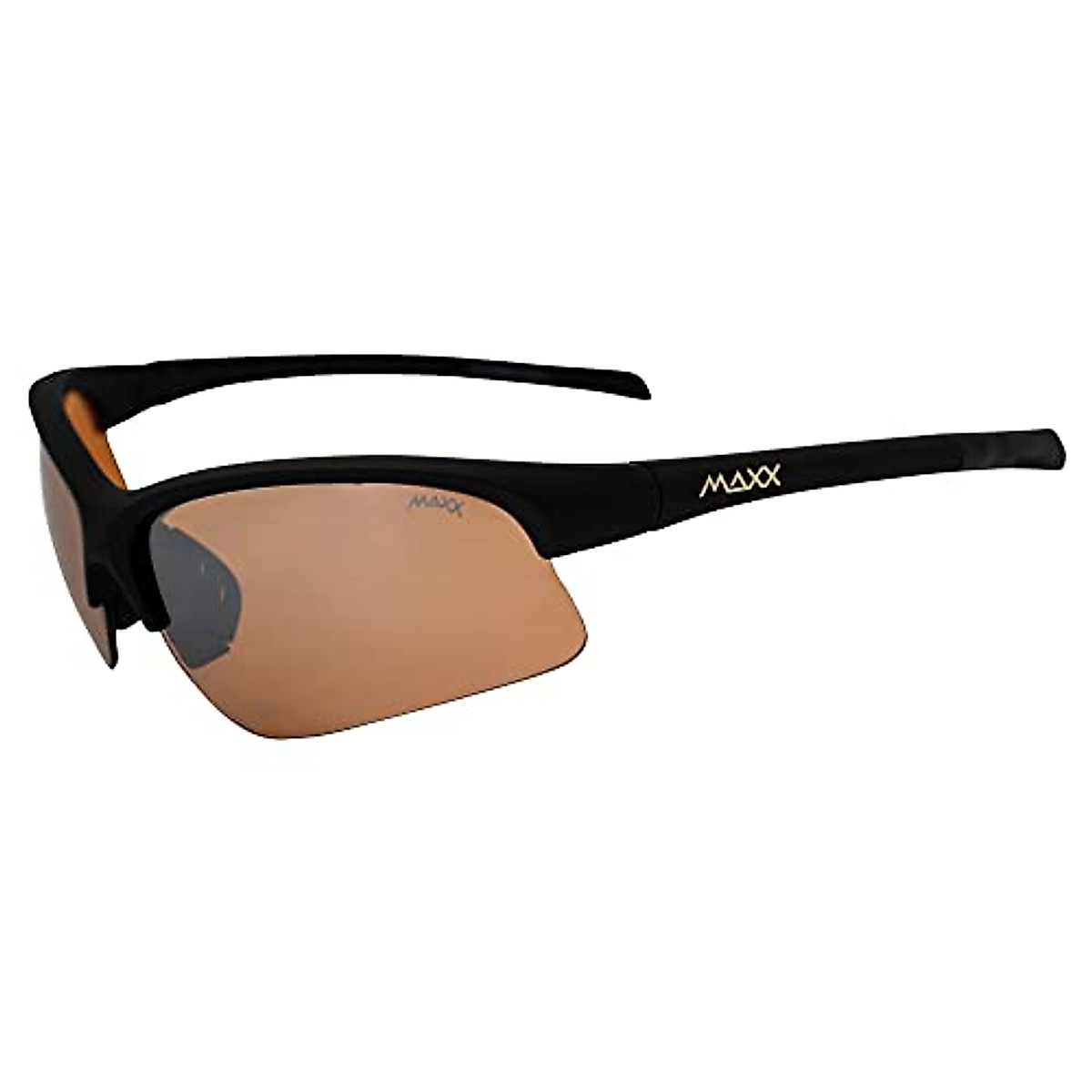Maxx Sunglasses TR90 Maxx Domain HD Black Amber Lens