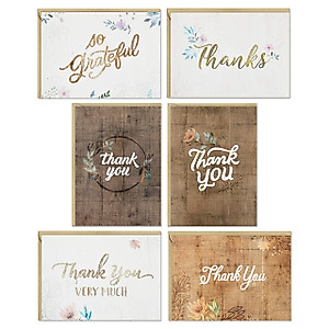 Hallmark Thank You Cards and Birthday Cards Assortment (68 Cards with Envelopes)