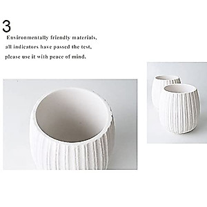 Soap Dispenser Artificial Stone Bathroom Accessories Set - 5 Piece Decoration Bath Accessory Completes Include Soap Dispenser Mouthwash Cup Soap Dish and Tray Soap Dispenser for Bathroom Kitchen ( Col