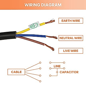 GPOAS 50W Concrete Vibrator Vibration Motor Single Phase AC 110V 3600RPM,Aluminum Alloy Case Electric Asynchronous Vibrating Vibrators for Shaker Table(50W)