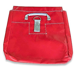 Extra Durable Strong Vinyl Sand Bag | Red PVC | 21" x 21" | Used to Support and Anchor Inflatables, Bounce Houses, Water Slides, Tents, and More | Holds Up to 50 Pounds | 10 Pack