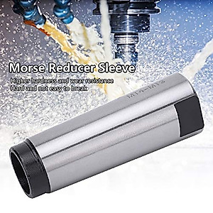 Eboxer MT4 to MT3 Taper Drill Sleeve Reducing Adapter, High Speed Steel Morse Middle Taper Sleeve for Lathe Milling Industrial CNC Fixture Tool