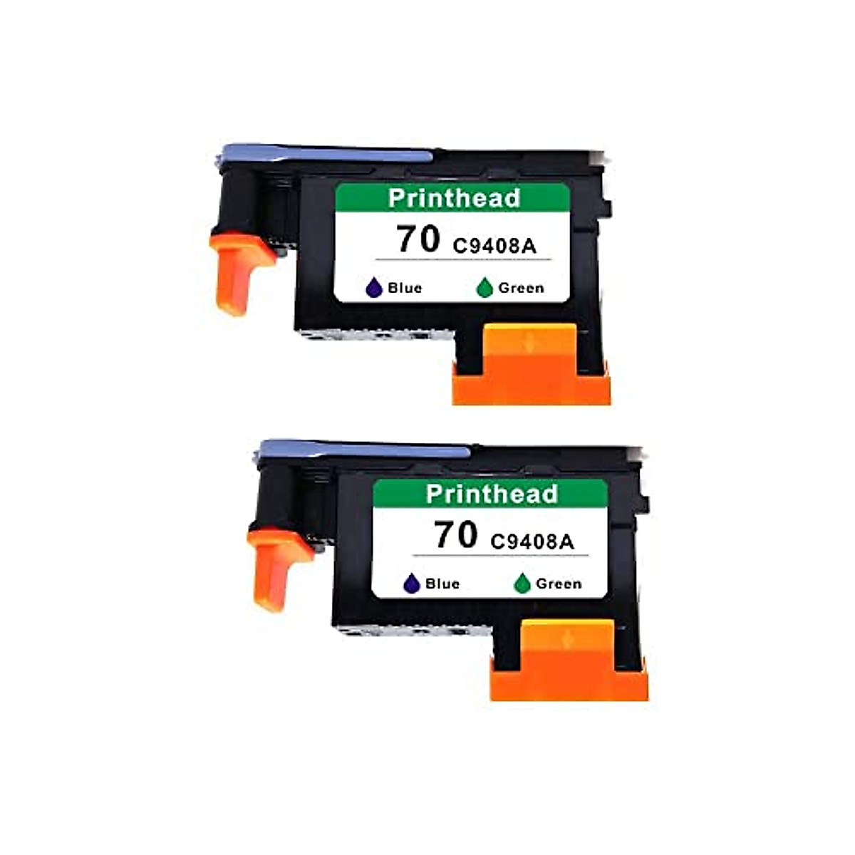 Blue/Green printhead Compatible for hp 70 Replacement for hp70 C9408A Designjet Z2100 Z5200 Z3100 Z3200 Printer