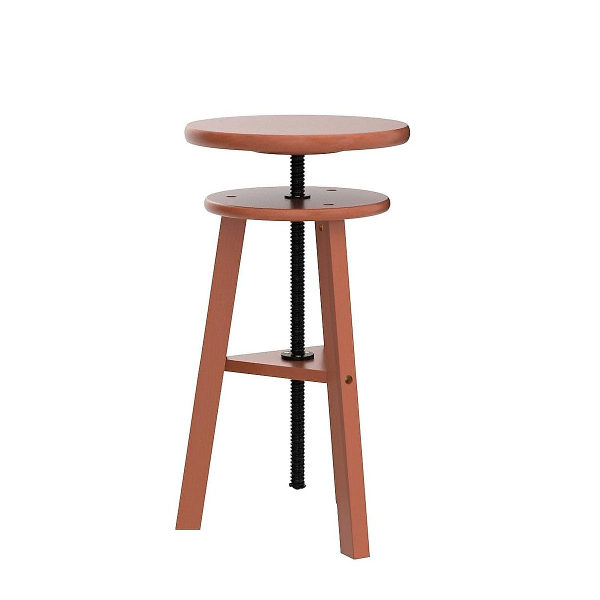 VISWIN 19"-26" H Wooden Adjustable Height Stool, Beech Wood Artist Stool for Drafting Table, Painting Stool for Artists, Adults, Wood Chair for Bar, Kitchen, Home Use, Office, Studio