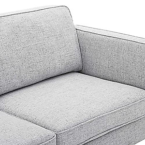 Modway Kaiya Upholstered Fabric Sofa, Light Gray