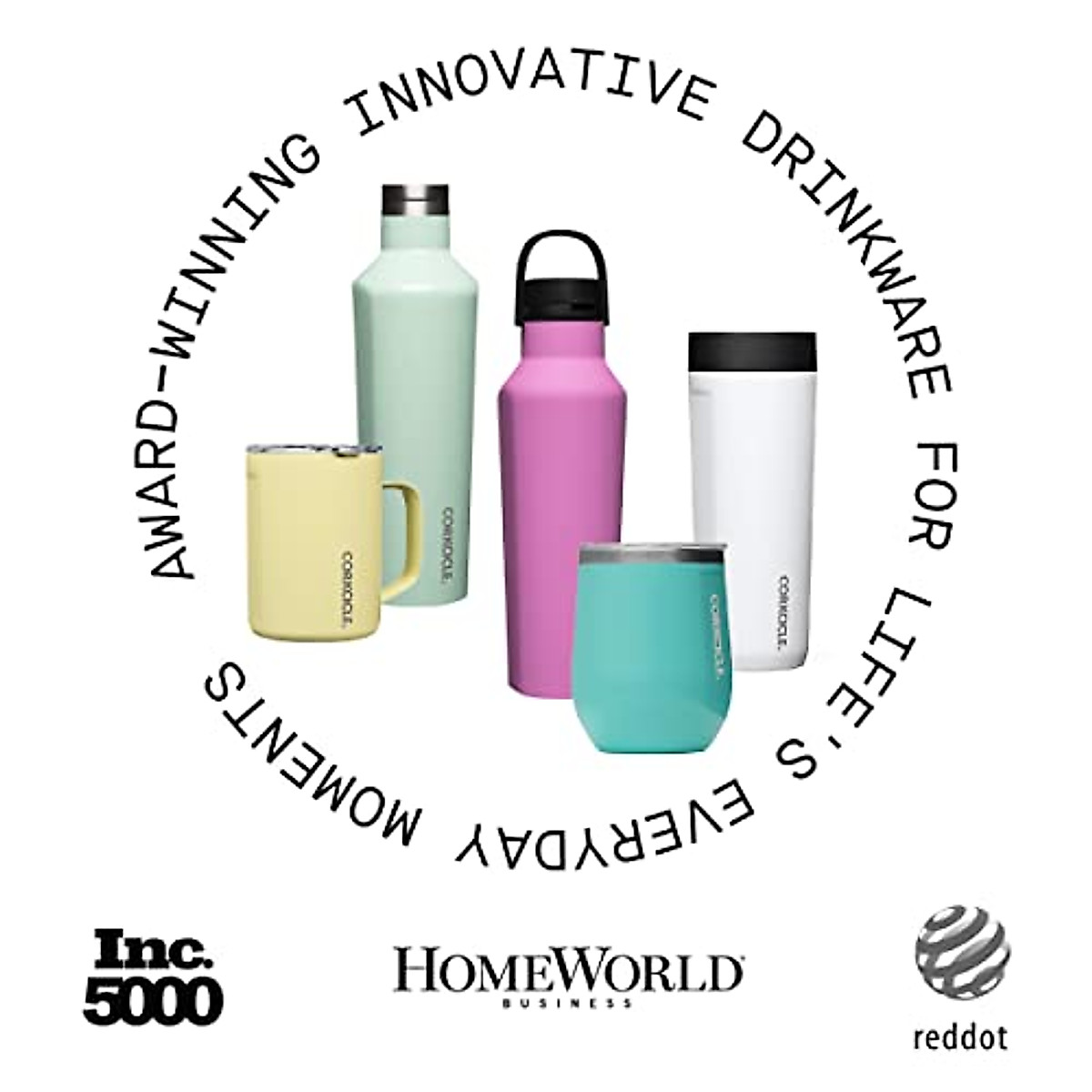 Corkcicle Insulated Bottle, Stainless steel, Gloss White, 35,5 cl