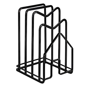 Cabilock 1pc Multifunctional Pot Lid Holder Cutting Board Rack Pan Storage Rack Dish Chopping Board Holder Kitchen Pot Pan Lid Rack Pot Cover Organizer Tableware Stainless Steel Pot Rack