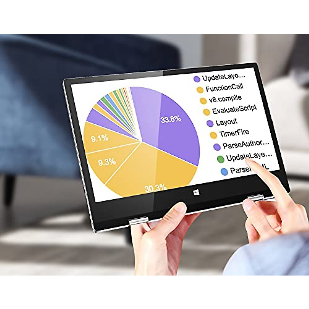 TOPOSH 2 in 1 Laptop, Windows 10 Home Tablet,Ram 8GB ROM 256GB SSD,11.6Inch Touch Screen,Processor Celeron N4120, Metal Body, WiFi and Bluetooth- Silver