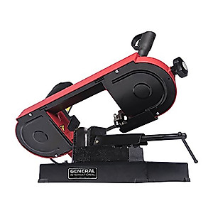 GENERAL INTERNATIONAL 4" Portable Metal Cutting Bandsaw - 5A Horizontal Band Saw with Compact Design & Adjustable Blade Guide - BS5202