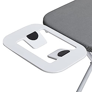 ALIMORDEN Space Saver Ironing Board 36" X 12" with Smart Hanger Adjustable Height 23.8"-30.7" Easy Storage, Padded Top Lightweight for Home Laundry Room Use Grey