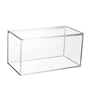 Heyrelda Coffee Pod Holder Acrylic K Cup Holder Organizer for Nespresso Vertuoline Capsules, Tea Bag, Sugar Packets, Coffee Capsule Storage Organizer with Hinge Lid Coffee Bar Accessories, Clear