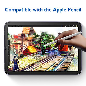 Mothca 2 Pack Matte Glass Screen Protector for iPad Mini 8.3” A17 Pro (2024) & Mini 6 (2021) with Alignment Frame, Anti-Glare & Anti-Fingerprint Tempered Glass Film for iPad Mini 7/6, Smooth as Silk