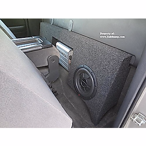99-06 Chevy Silverado/GMC Sierra Regular Cab Dual 10 Subwoofer Box with Amp Space