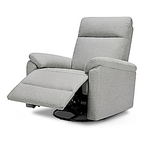 DaVinci Suzy Glider Recliner Nursery Chair - Glider Rocking Chair for Nursery and Living Room - GREENGUARD Gold, FSC & Certi-PUR US Certified - 360° Swivel Rocker Recliner Chair (Frost Grey)