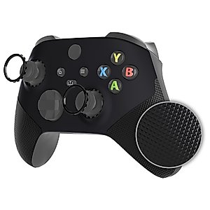 eXtremeRate ASR Version Redesigned Shell for Xbox Core Wireless Controller - Performance Rubberized Grip, Anti Sticks Rubbing Rings - Custom Faceplate for Xbox Series X & S Controller - Black