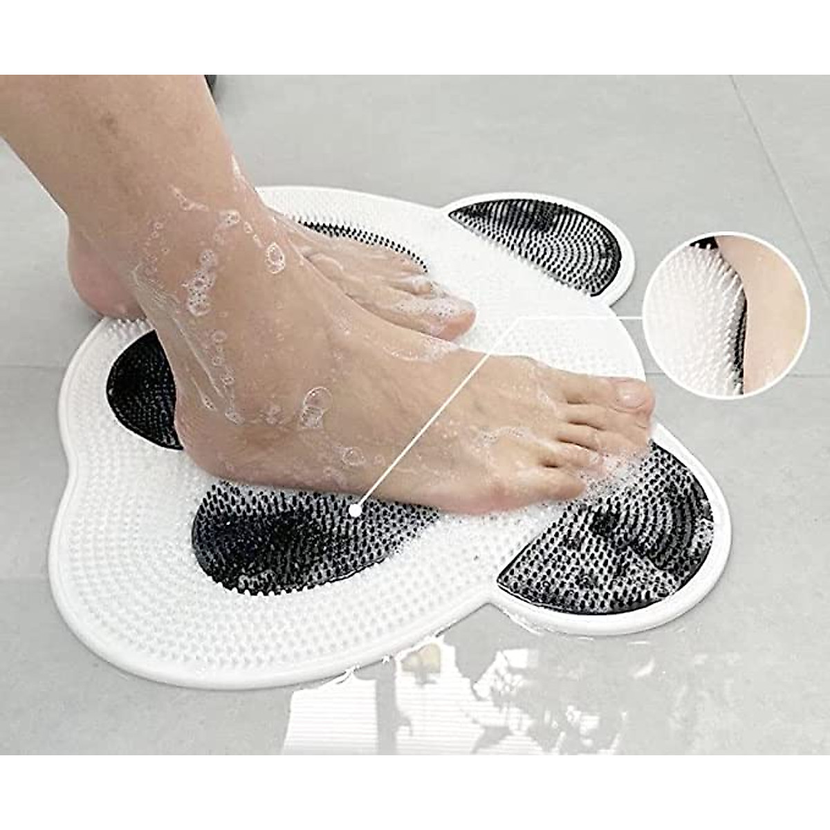 Panda Cleansing Anti-Itch Bath Mat, 2023 New Panda Clean Bath Mat, Silicone Bath Massage Cushion with Suction Cup (1pc)