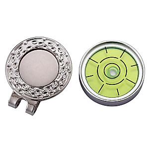 GHHJX Golf Ball Markers for Putting Green Magnetic Ball Marker Hat Clip Golf Putting Aid Green Reader