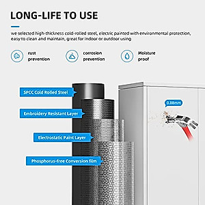 Atripark Metal Storage Cabinet with Lock, 72" Lockable Garage Tool Cabinet with Doors and Shelves, Tall Steel Cabinet for Garage, 72" Heavy-Duty File Cabinet for Home Office, Gym, School