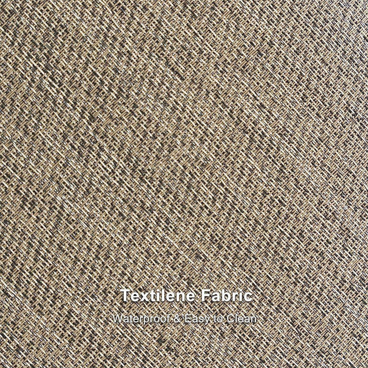 PURPLE LEAF Bar Stool Set of 2 Outdoor Bar Chairs with Footrest Aluminum Bar Height Stools Wicker Brown Barstools