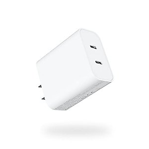 Knofarm Type C Charger, iPhone Charger, Dual Port 40W USB C Wall Charger Fast Charging Block for iPhone 14 13 12 Pro Max SE iPad Pro Air Mini Galaxy Pixel PD 3.0 USBC Power Adapter Plug Cube Box Brick