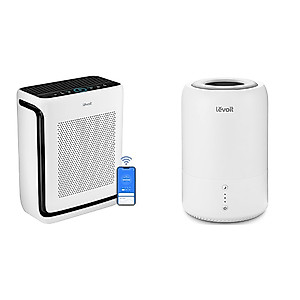 LEVOIT Air Purifiers for Home Large Room Up to 1900 Ft² in 1 Hr with Washable Filters & Humidifiers for Baby Bedroom Top Fill Cool Mist for Kids Nursery, Plants with Essential Oil