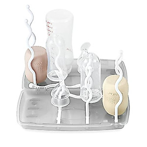 PandaEar Travel Bottle Drying Rack Space Saving| Portable Baby Bottle Dry Rack| Upright Vertical Collapsible Water Bottle Drying Rack| Dryer Rack for Baby Bottles Accessories