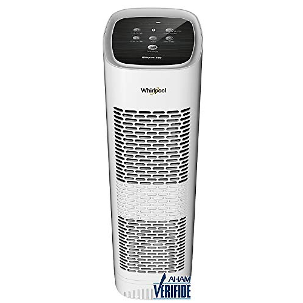Whirlpool Whispure WPT80P True HEPA Air Purifier, Activated Carbon Advanced Anti-Bacteria, Ideal for Allergies, Odors, Pet Dander, Mold, Smoke, Smokers, and Germs, Large, White