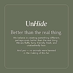 UnHide Cuddle Puddle - Faux Fur Blanket - Oversized, Lightweight, Extra Soft Blanket - Machine Washable - Add a Layer of Softness to Any Bed or Couch - 100” x 100” - Charcoal Charlie