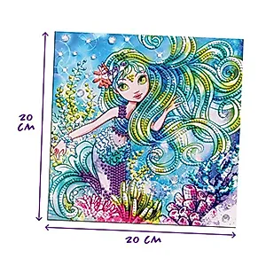 Nebulous Stars Dazzle by Number Diamond Art Painting Kit - Diamond by Number - Craft for Kids and Teens (Water)