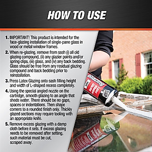 DAP 7079812108 Ltx Window Glazing-12049 Raw Building Material, 10.1 oz, White