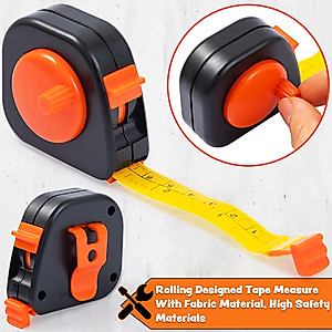 JOYIN 32PCS Kids Tool Set, Pretend Play Toddler Tool Toys with Construction Backpack Costume & Electronic Toy Drill for Boy Girl Halloween Present Birthday Dress Up Party