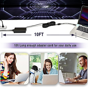 WZXHU 65W 19.5V 3.34A Laptop Charger Replacement for Dell Latitude 5400 5480 5490 7480 7490 5500 5580 5590 7280 7290 e7470 e6420 e6430 e6440 e5450 e5470 LA65NM130 AC Adapter Power Cord