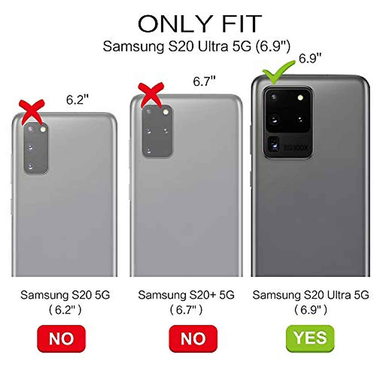 BENTOBEN Samsung Galaxy S20 Ultra Case, Slim Fit Glow in The Dark Shockproof Drop Protective Hybrid Hard PC Soft TPU Bumper Cover for 2020 Samsung Galaxy S20 Ultra 5G 6.9 Inch, Purple Nebula