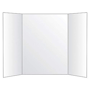 Office Depot 72% Recycled Tri-Fold Corrugate Display Board, 36in. x 48in., White, 26991