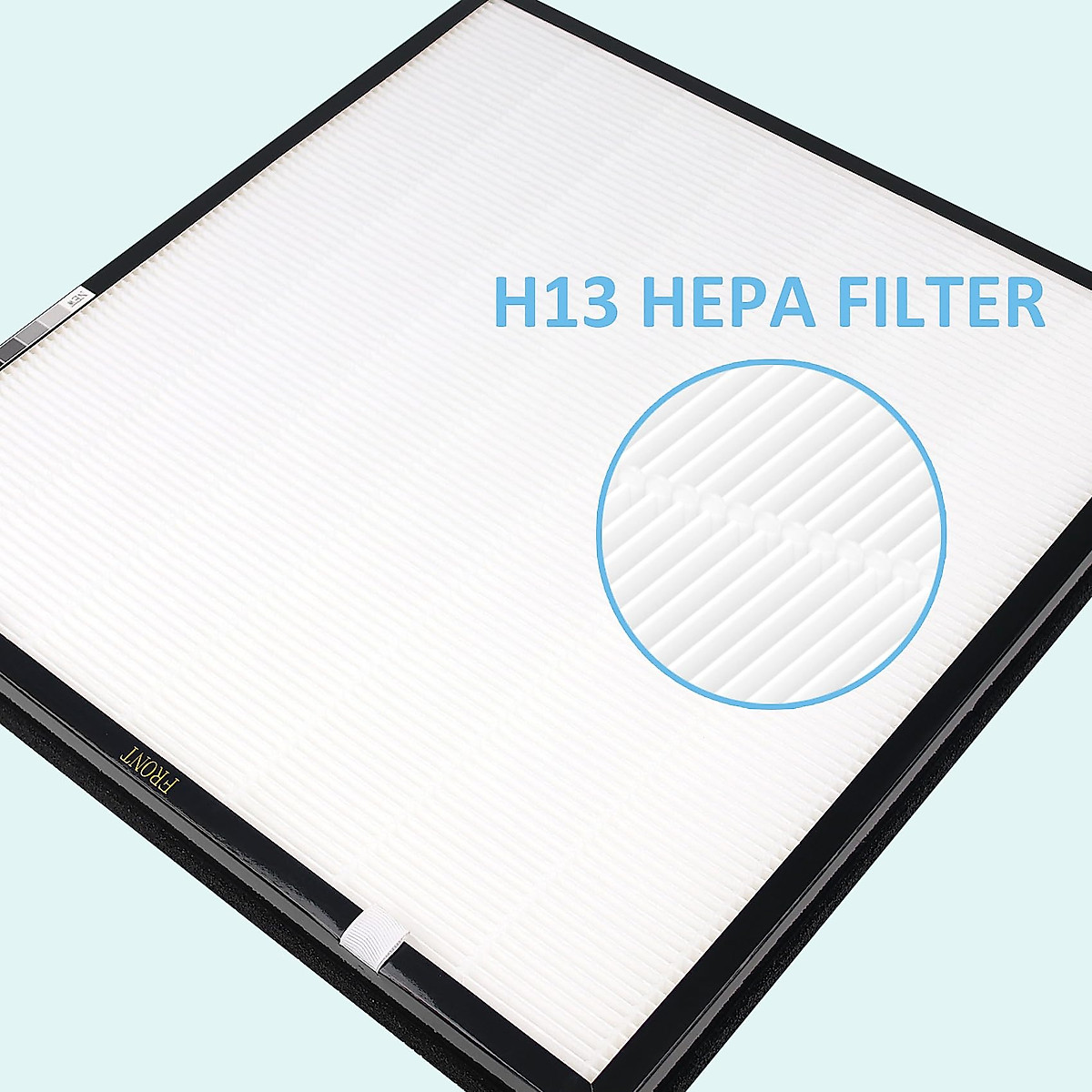 Hfunmo RFM80 True HEPA Replacement Filter for Oransi Max OVHM80, H13 Ture HEPA Filter, High-Efficiency Activated Carbon Filter and 3 Extra Pre-Filters
