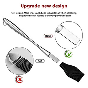 Basting Brush, Silicone Brush, Basting Brush for Cooking, Heat Resistant, Food Brush for BBQ, Baking