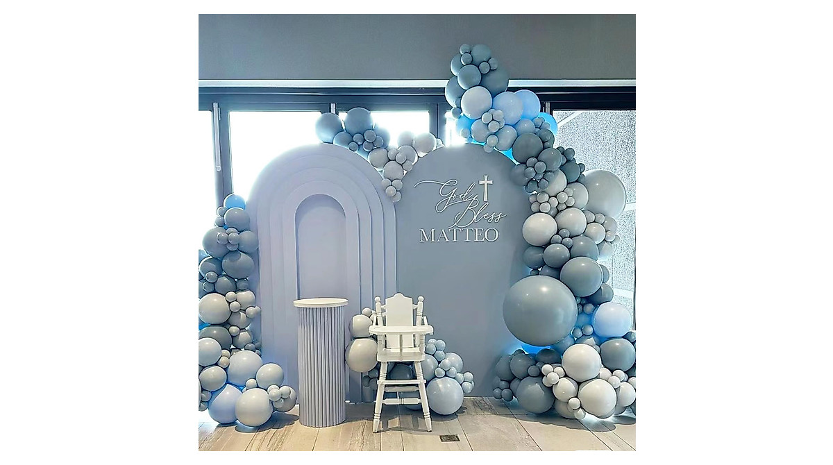 Misty Blue Balloons Set for Stunning Party Decor