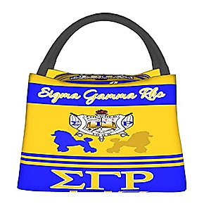 Sigma Gamma Rho Lunch Bag Reusable Insulated Lunch Bag Portable Leak-Proof Large-Capacity Picnic Travel Work Lunch Bag