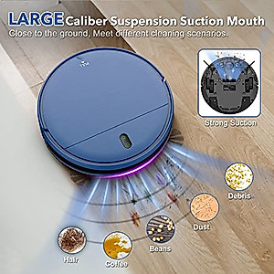 ZCWA Robot Vacuum and Mop Combo, 2 in 1 Mopping Robotic Vacuum with WiFi/App/Alexa, Robotic Vacuum Cleaner, Schedule Settings, Self-Charging, Ideal for Hard Floor, Pet Hair and Carpet