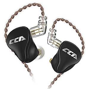 CCA CA16 in Ear Monitor Headphones HiFi 16 Units Balanced IEM High Clarity Sport Earbuds Noise Cancelling Audiophile Bass Earphone for Musicians Singer