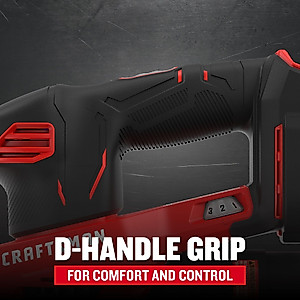 CRAFTSMAN 20V MAX Cordless Detail Sander, Tool Only (CMCW221B), Red