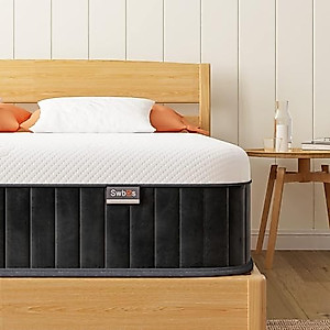 Swbvs Firm Double Mattress, 12 Inch Memory Foam Full Size Mattress, Full Bed Mattress in a Box,Pressure Relief & Firm Mattress Double Size