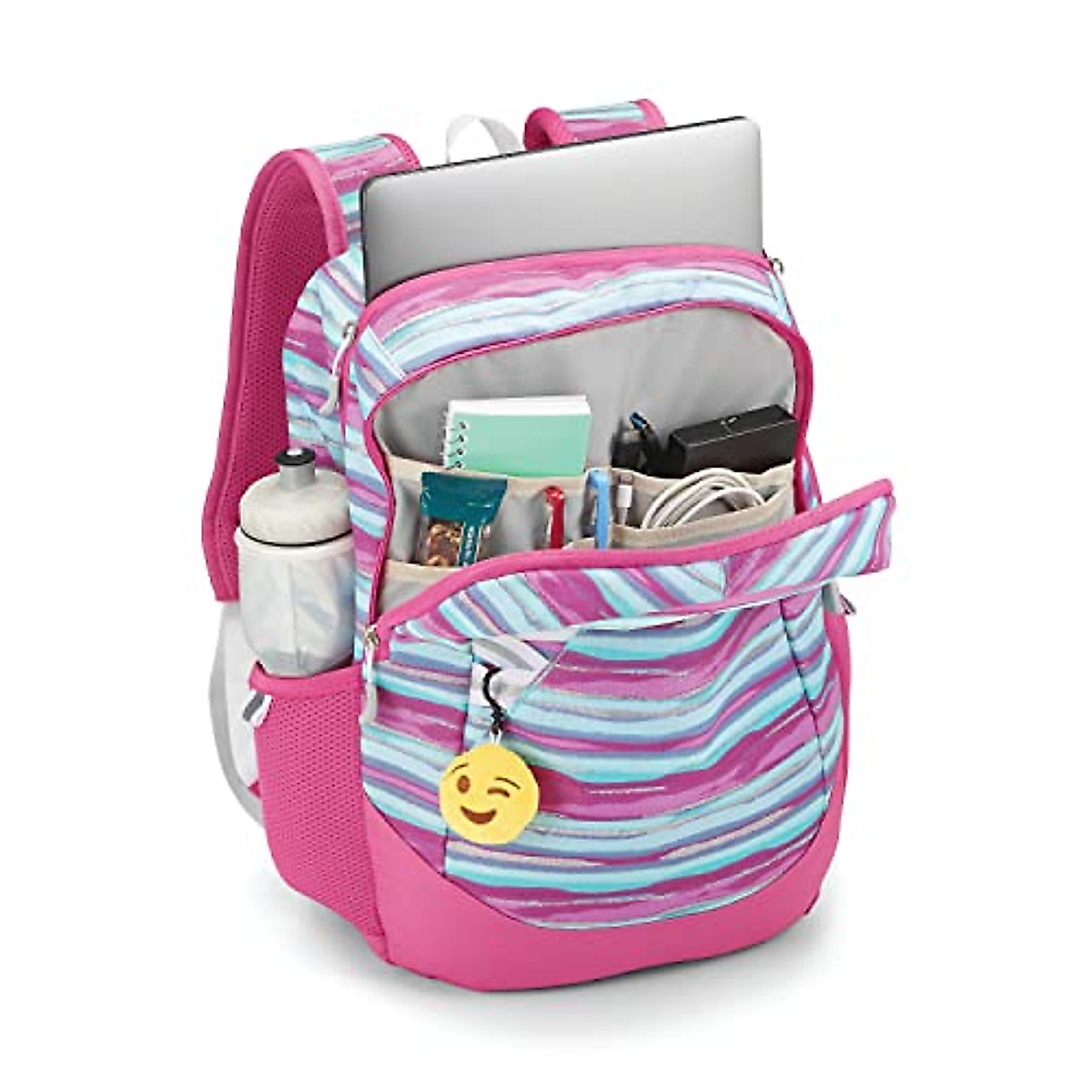 High Sierra Essential Backpack, Watercolor Stripes, One Size