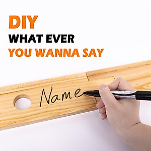 5 FT Shot Board with Wall Mounts and Black Marker,4 Person Board,Sets:1 Board + 2 Wall Mounts+1 Black Mark+50 Cute Shot Glasses, Perfect for Vacations,Weddings,Bar,Family Gathering, Party,Rustic